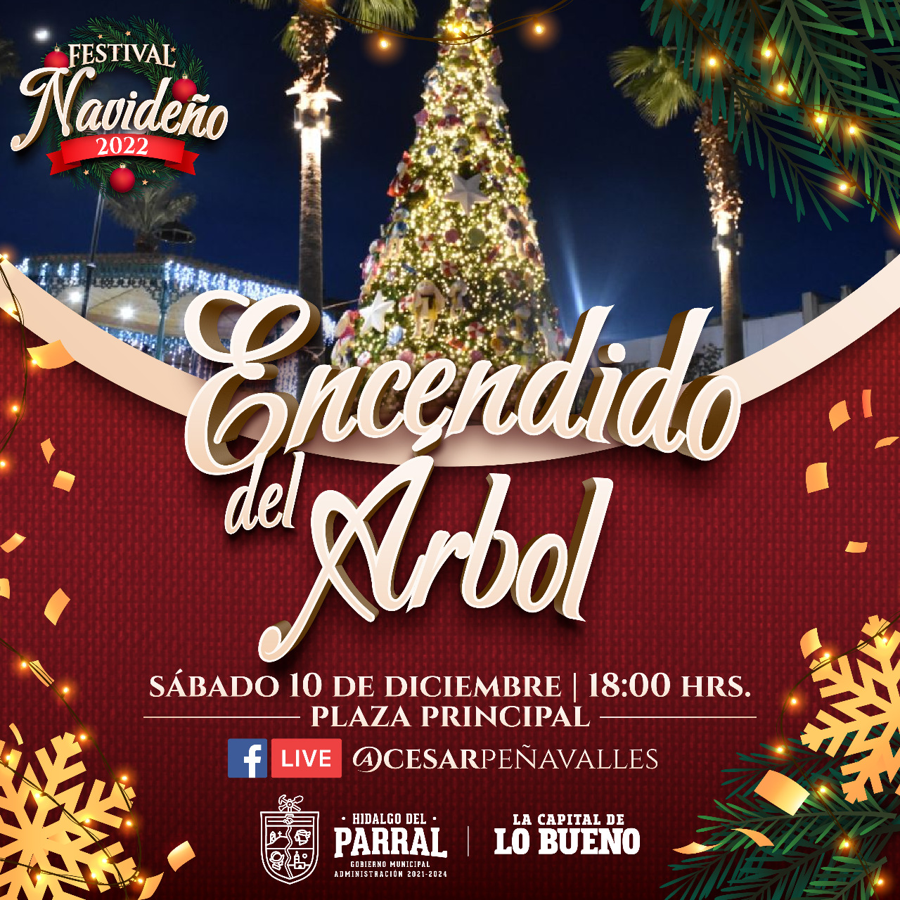Este sábado, el tradicional encendido del Arbol Navideño – Parral ...